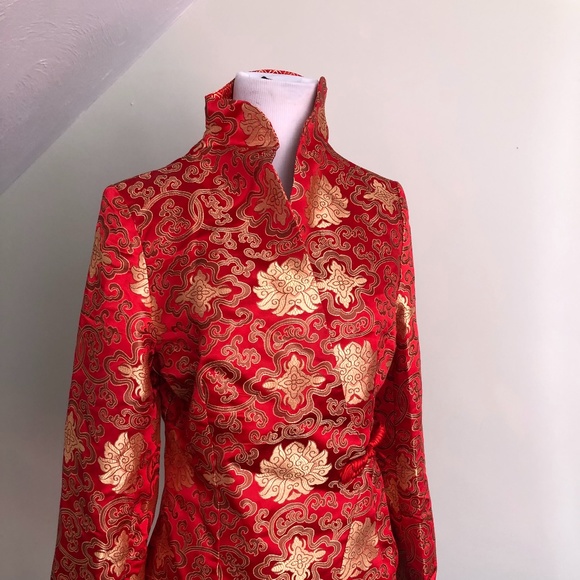 Laogudai | Jackets & Coats | Laogudai Chinese Jacket Red Gold S | Poshmark
